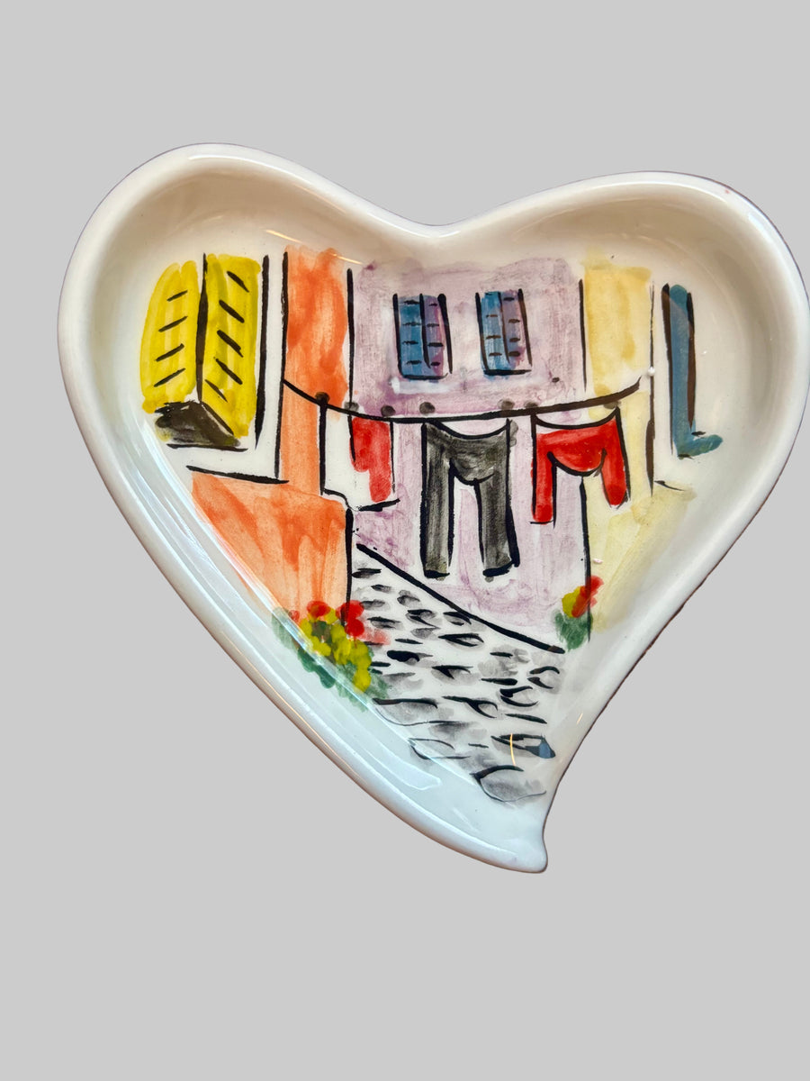 Ceramic Heart Trinket Dish multiple design choices (free USA shipping ...
