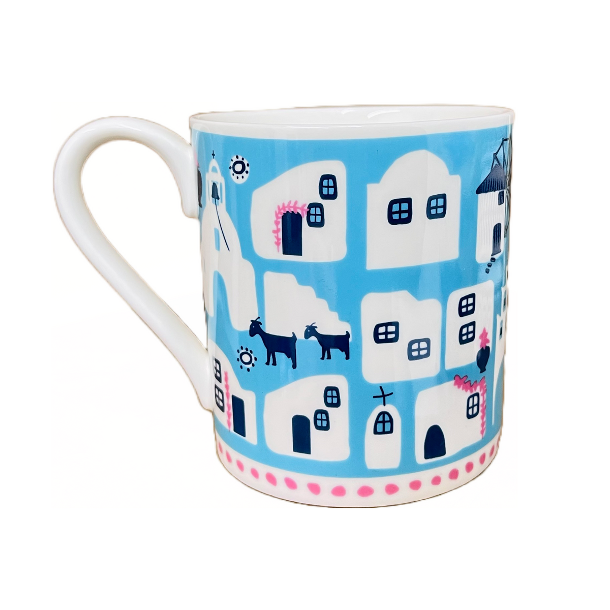 Ceramic Greek Island Multicolor Mug (free USA shipping included) – So ...